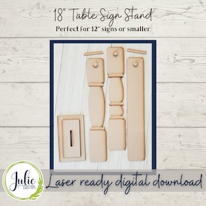 Instant Digital Download: Table Sign Stand - Etsy