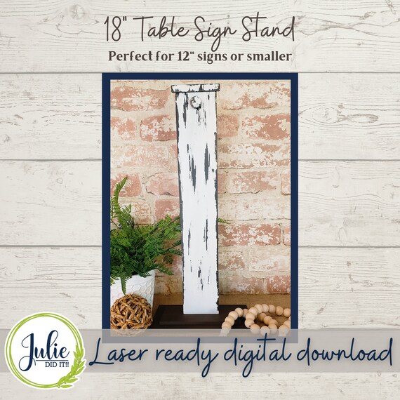 Instant Digital Download: Table Sign Stand - Etsy