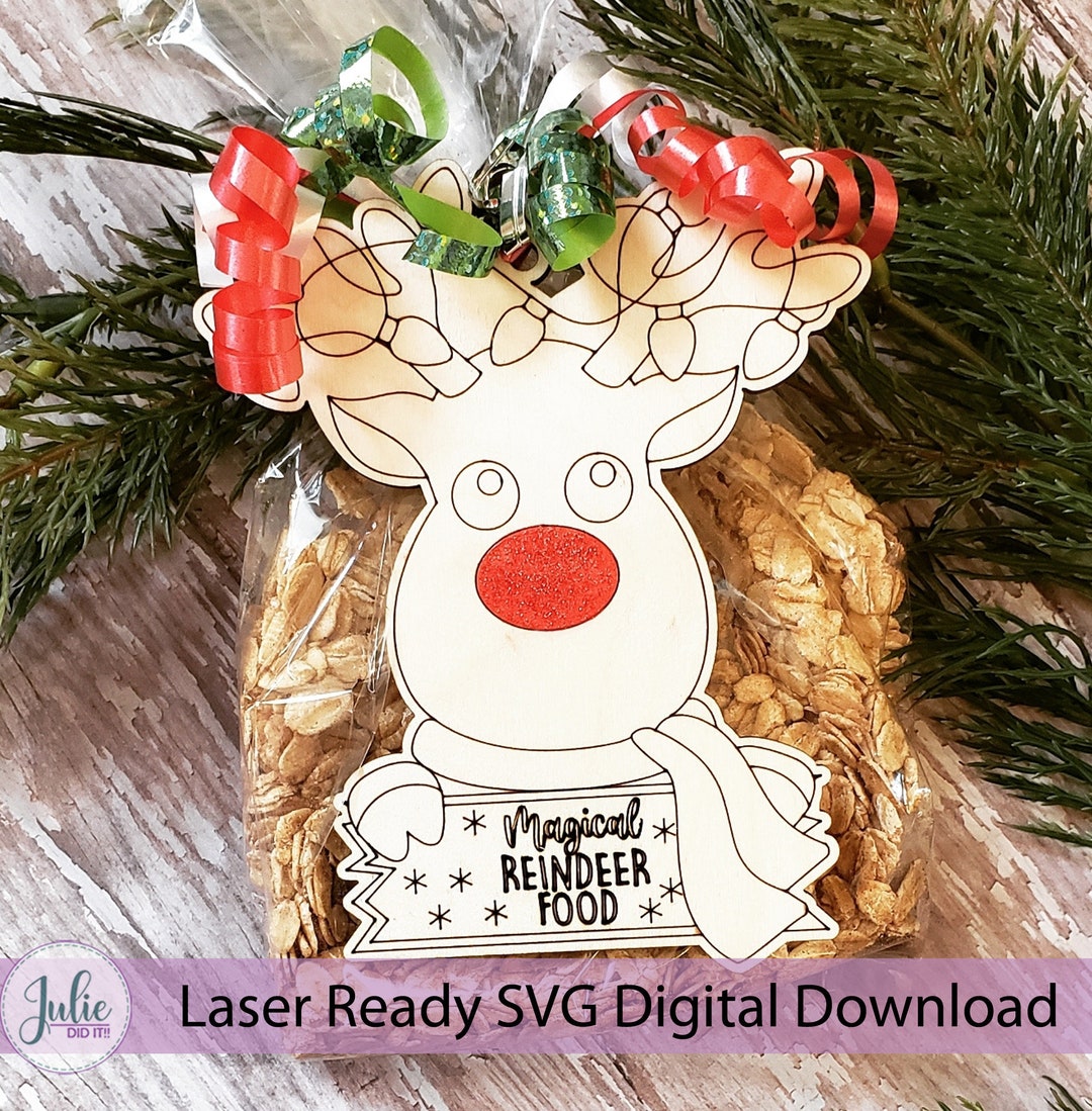 Instant Digital Download: Reindeer Food Tag/ornament - Etsy