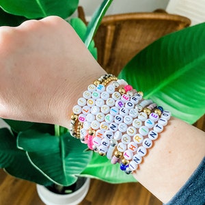 2023 Word of the Year Bracelet Stack Bracelet Personalized Bracelet ...