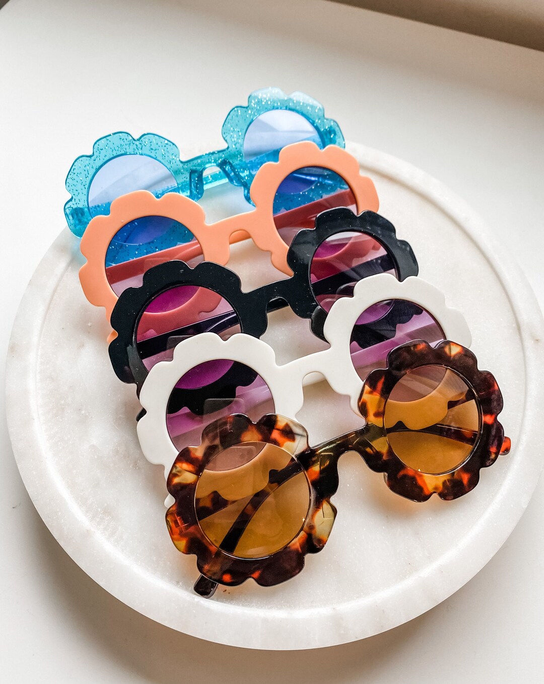 Children's Sunnies (non Personalized) | Flower Sunglasses | Round ...