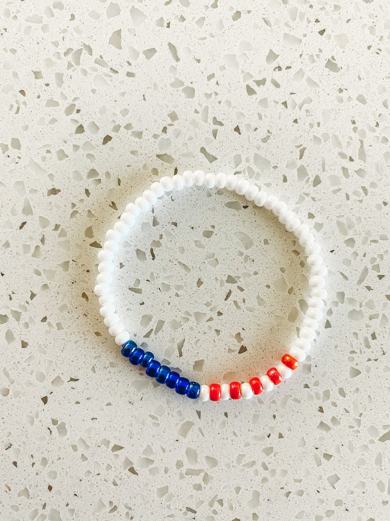 American Flag Bracelet Stack Bracelet Personalized | Etsy