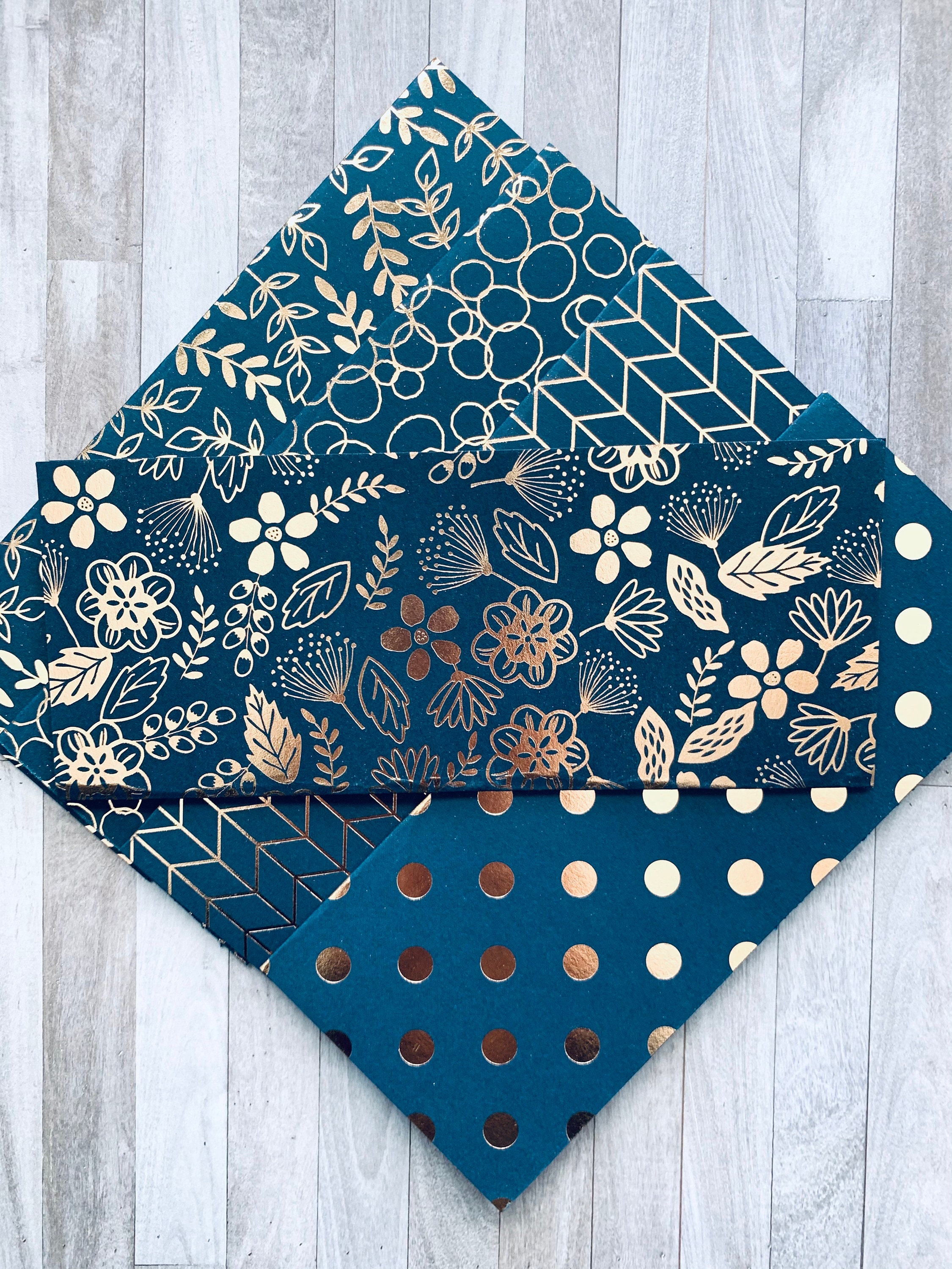 Set of 5 ROYAL BLUE Cash Envelopes | Etsy