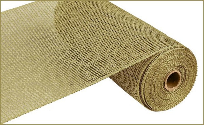 Moss Green Poly Burlap Mesh 10 X 10 Yard Roll Burlap - Etsy
