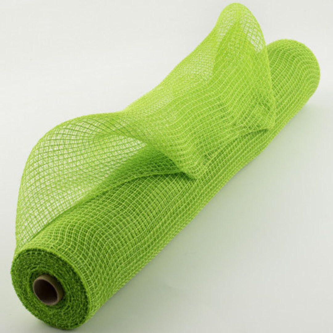 Lime Green Fabric Mesh 21 X 10 Yard Roll Wreath Mesh - Etsy