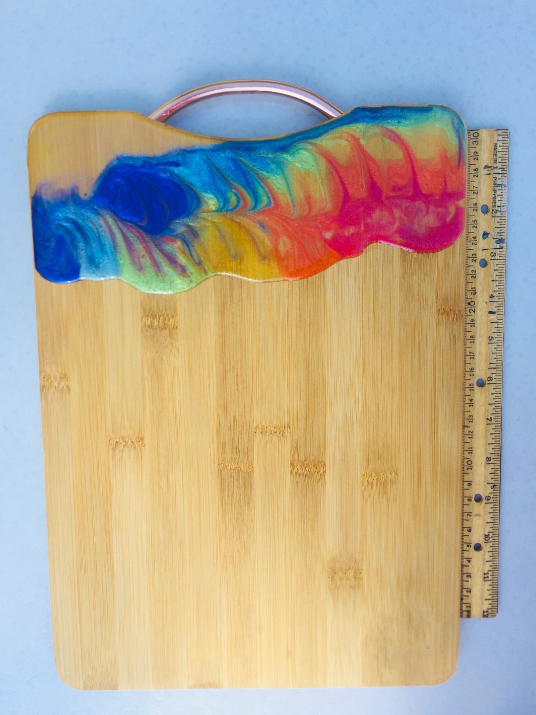 Rainbow /cutting-board/ Cheeseboard - Etsy