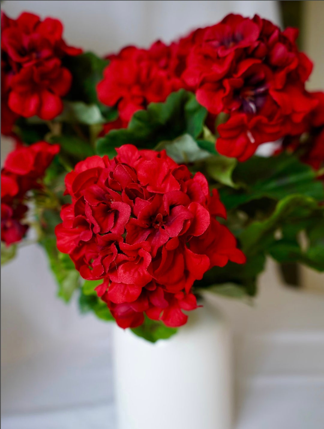 Faux Geranium | Artificial Florals | Faux Flowers | Farmhouse Rustic ...