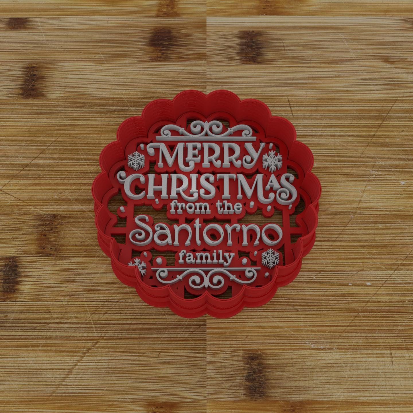 Personalized Family Name Christmas Cookie Cutter - Etsy