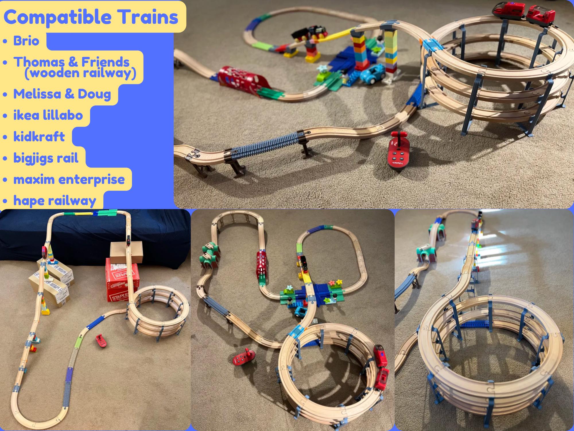 Wooden Train Track Adapter | Connects Two Female Tracks | Brio, Thomas ...