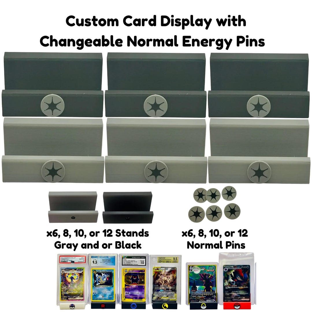 Normal Energy Card Display Stand: Universal Fit for Slabs, Toploaders ...