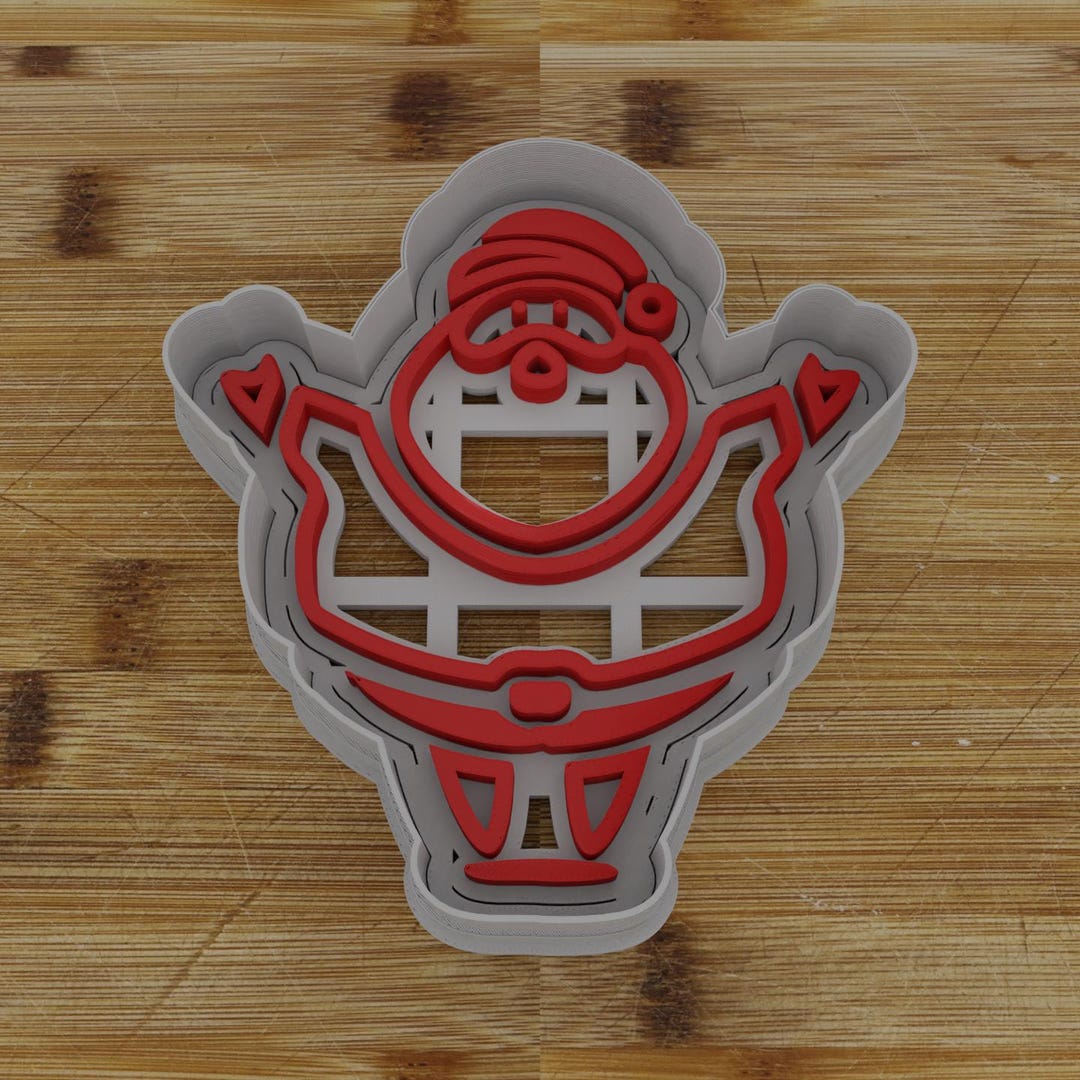 Full Santa Cookie Cutter | Complete Santa Claus Design | Holiday Baking ...