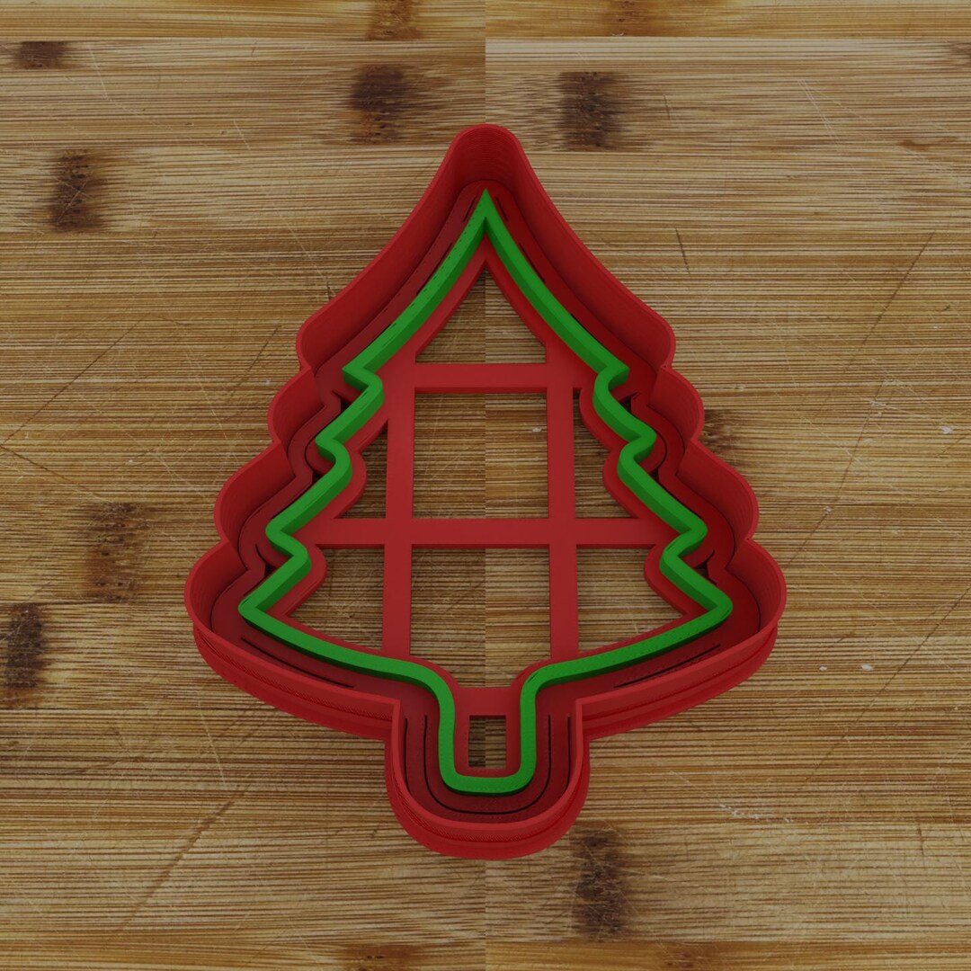Extra Wide Tree Cookie Cutter | Large Christmas Tree Shape | Holiday ...