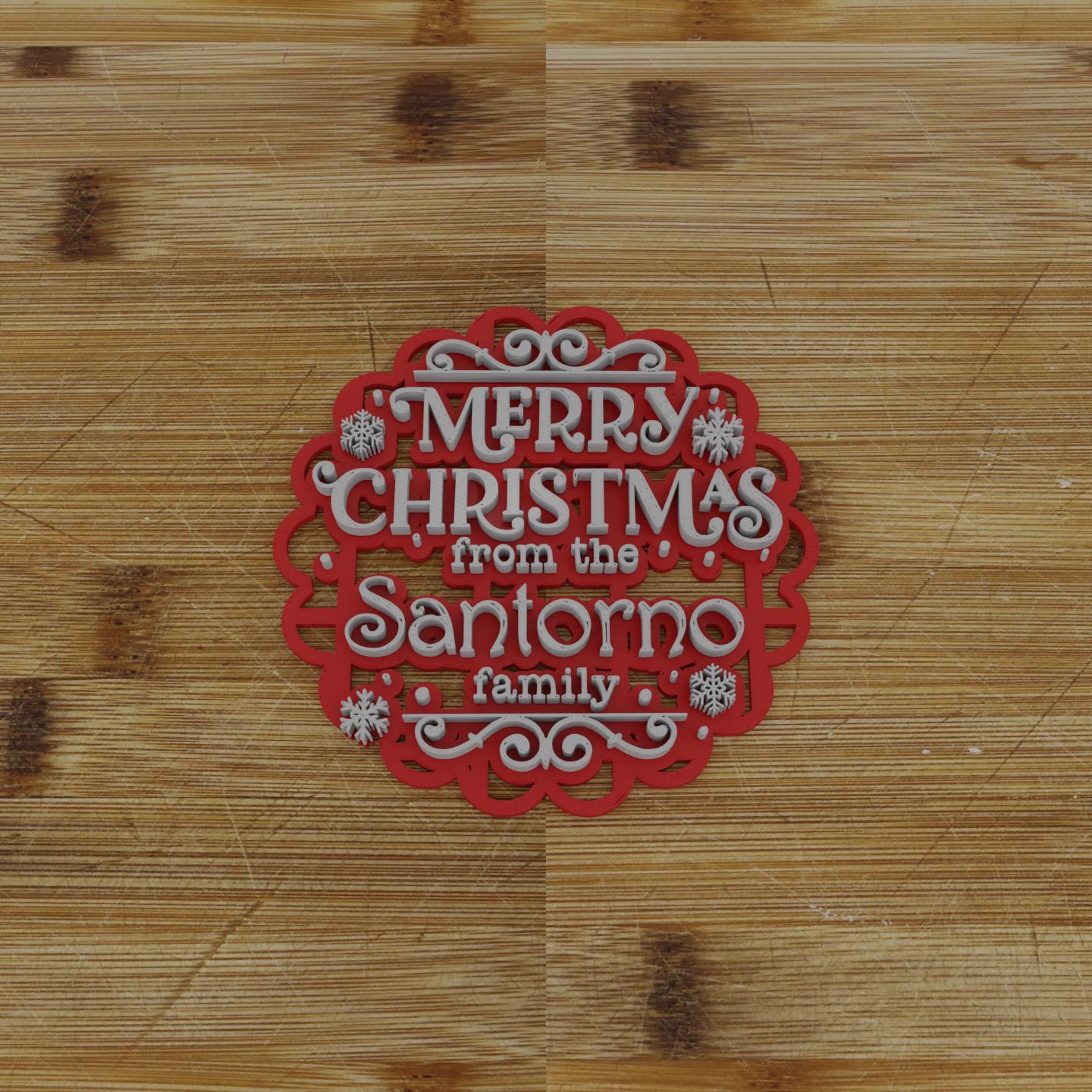 Personalized Family Name Christmas Cookie Cutter - Etsy
