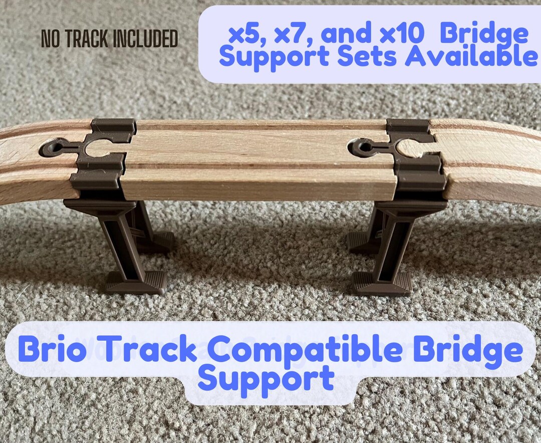 Wooden Train Bridge Supports | Compatible With Brio, Thomas, Hape, IKEA ...