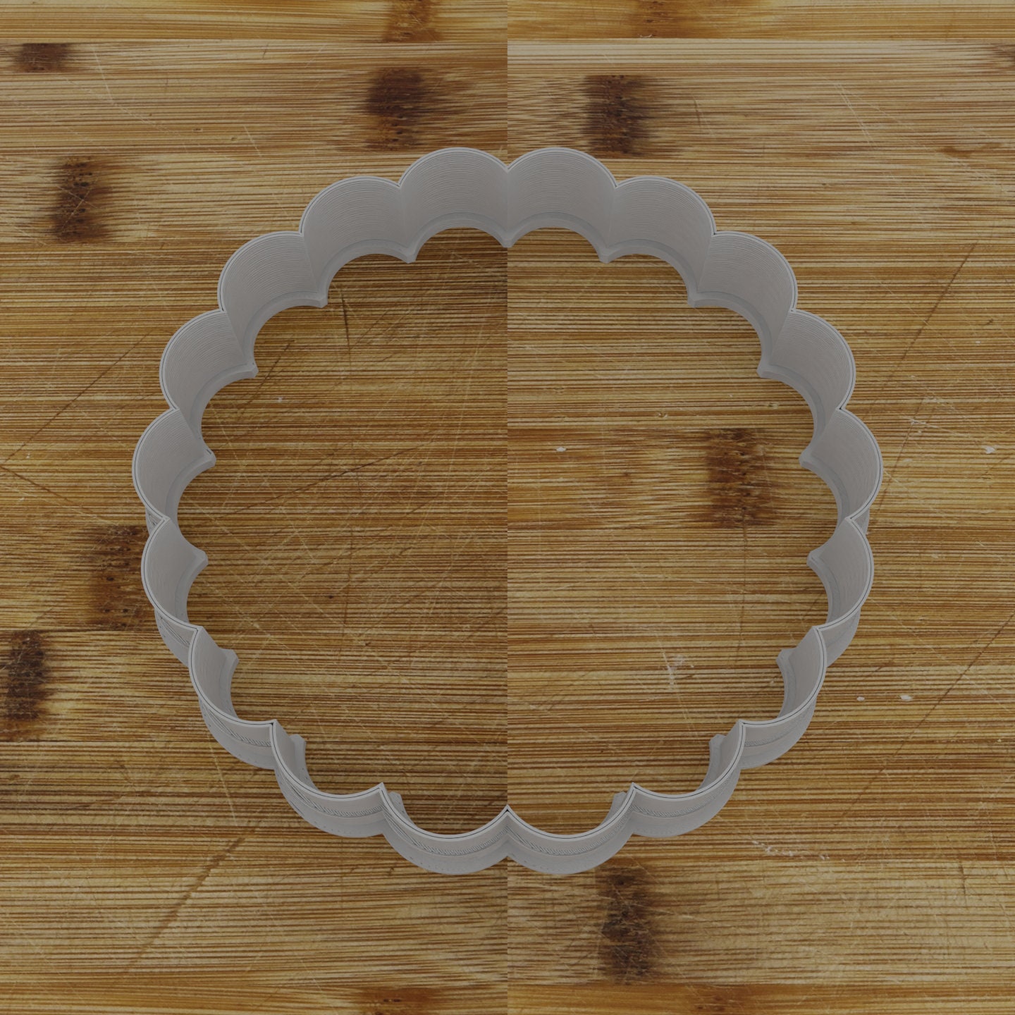 Personalized Wedding Cookie Cutter: Scalloped Initial & Date - Etsy
