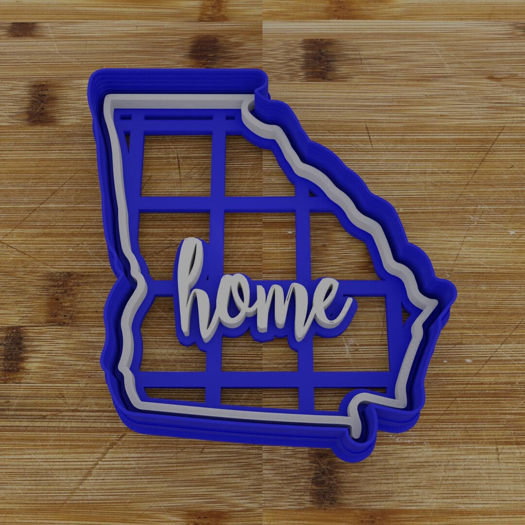 Personalizable Georgia Cookie Cutter & Stamp Set - Etsy
