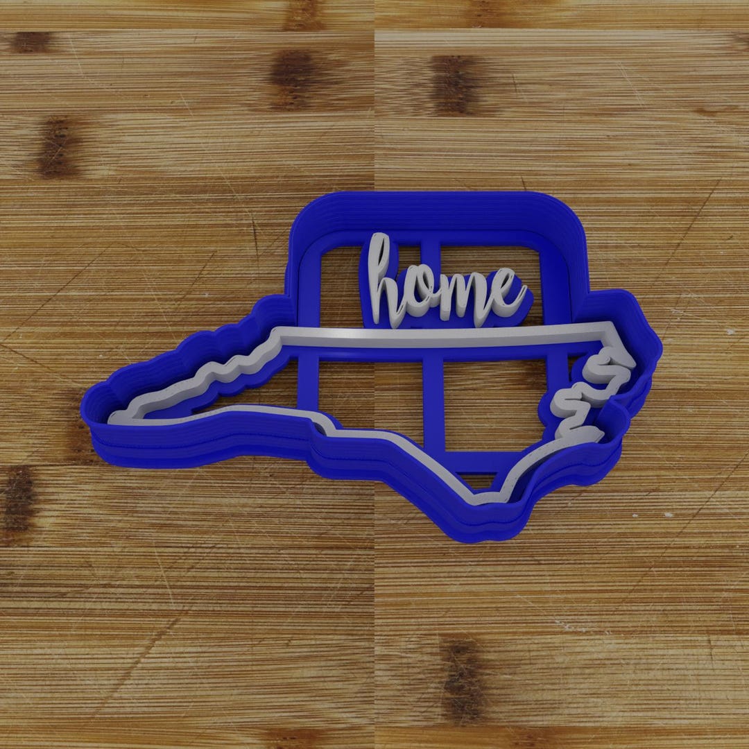 Personalizable North Carolina Cookie Cutter & Stamp (2pc) - Etsy