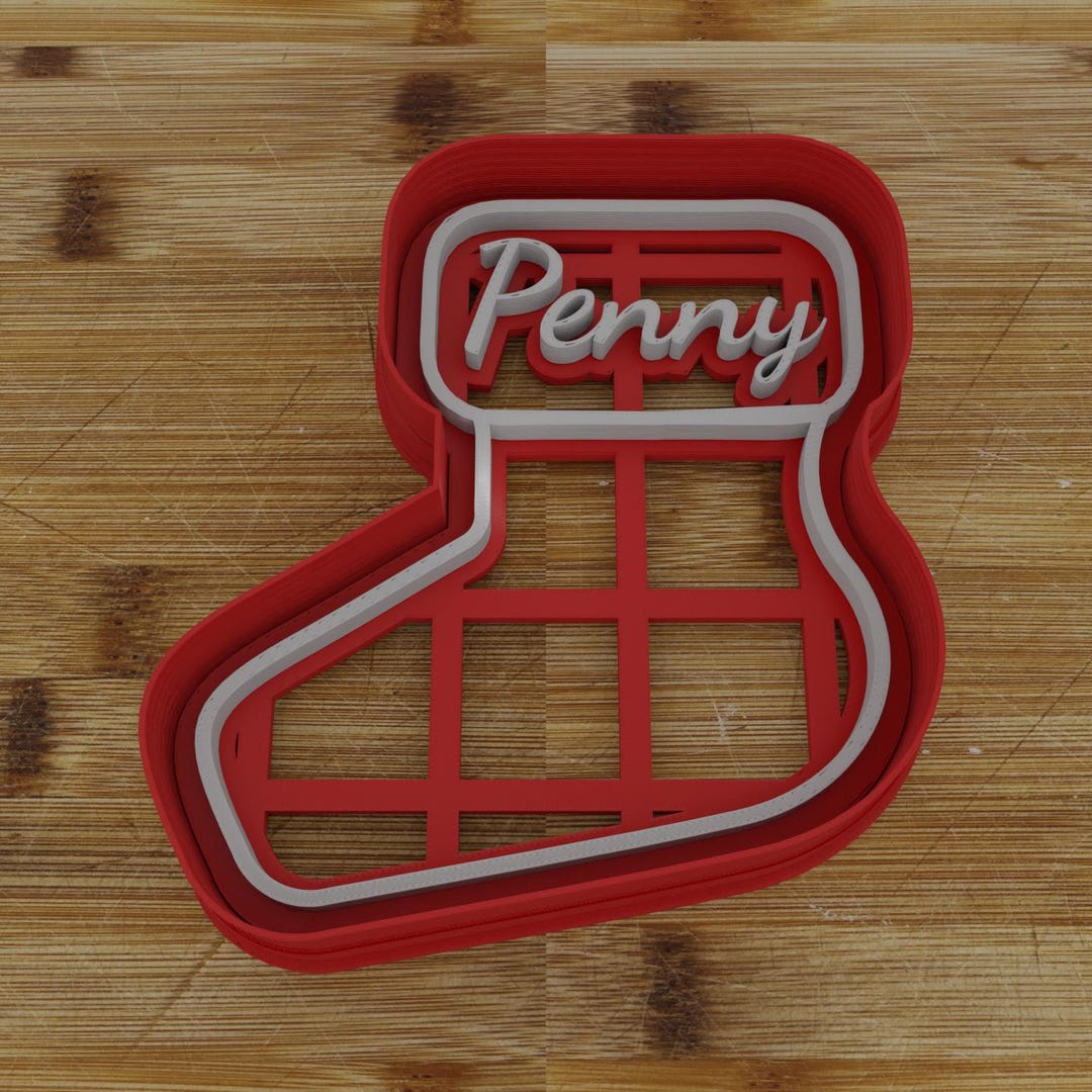 Customized Stocking Cookie Cutter | Classic Holiday Shape | Christmas ...