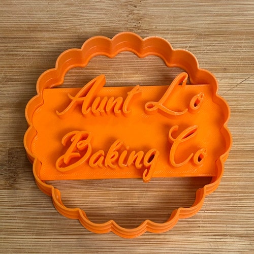 Personalized Plaque Shaped Cookie Cutter With Name Imprint - Etsy