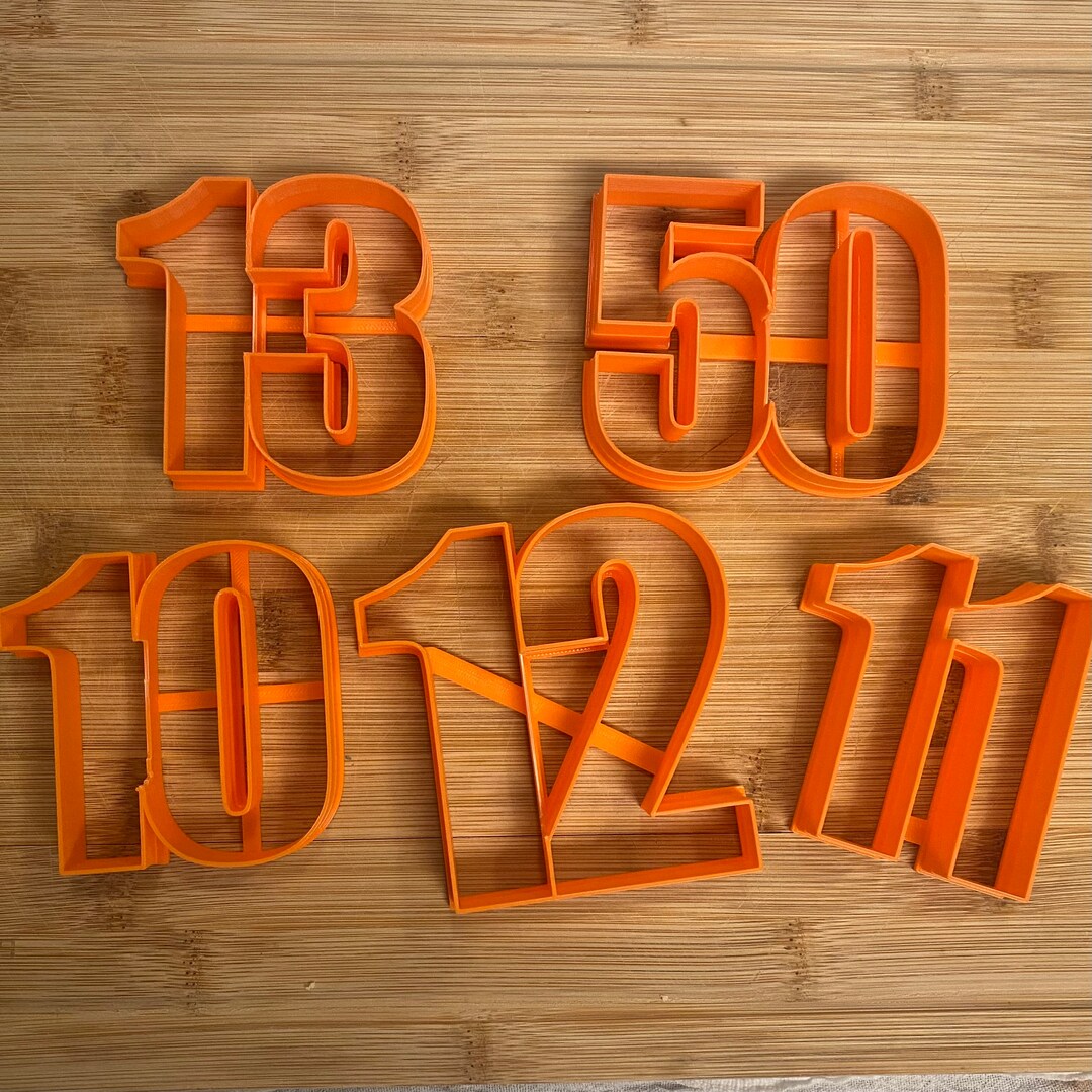 One or Two Digits Cookie Cutter // Numbers - Etsy