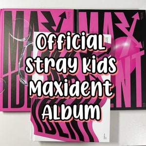 Official Stray Kids Maxident Album With Preorder Benefit Photocards ...