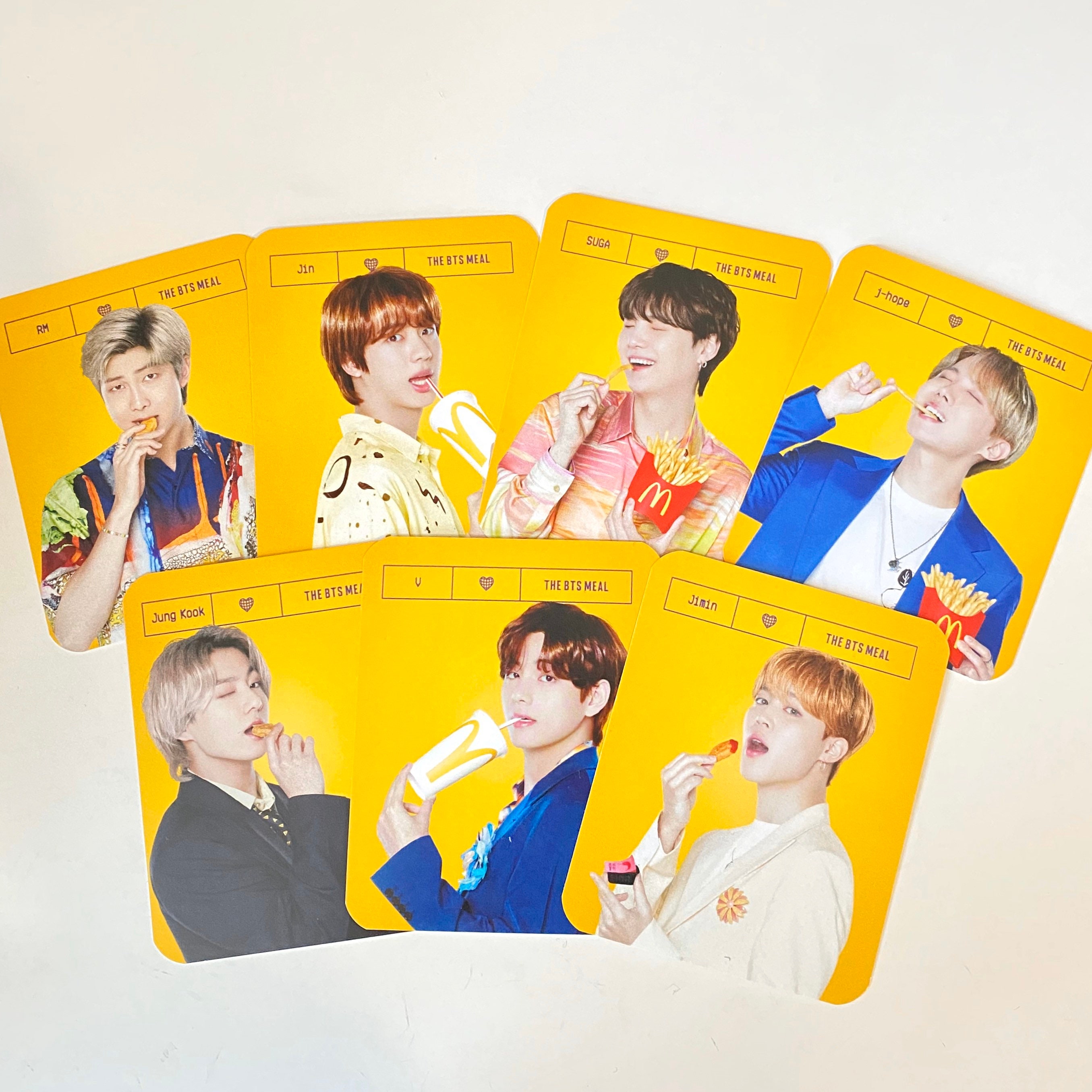 BTS X Mcdonald's Meal Photocards - Etsy