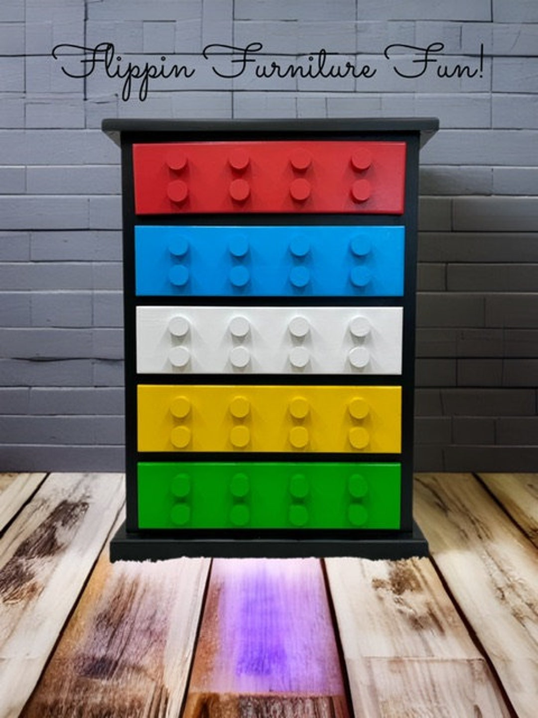LEGO Inspired Dresser Hand Painted - Etsy