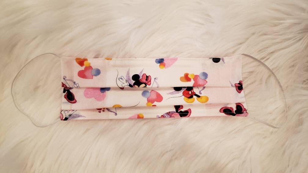 Mickey Mouse and Minnie Mouse Adult Face Mask - Etsy