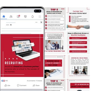 Recruiter Social Media, Human Resources Templates, Hr Template Canva ...