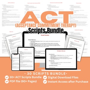 Acceptance and Commitment Therapy Scripts, Act Therapy Questions, Act ...