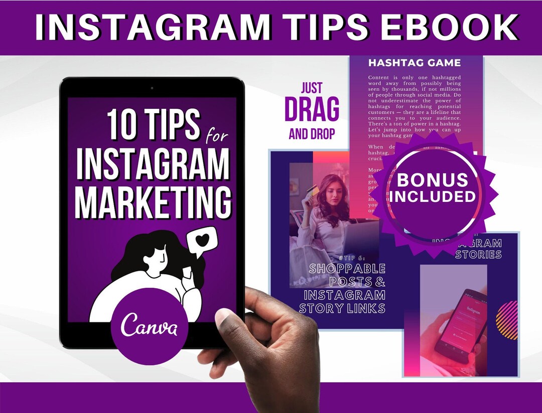 40-page Instagram Marketing Ebook, Editable Ebook, Canva Ebook, Canva ...