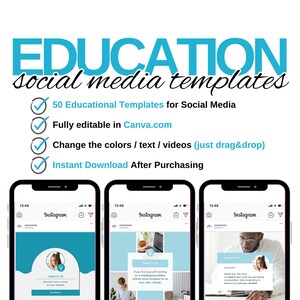 Course Creator Template Bundle, Education Post, Education Instagram ...