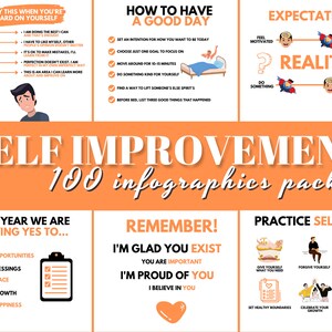 100 Self Help Infographics Success Infographics Self | Etsy