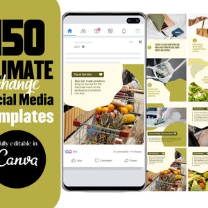 Sustainability Instagram Post, Eco-friendly Instagram Template, Zero ...