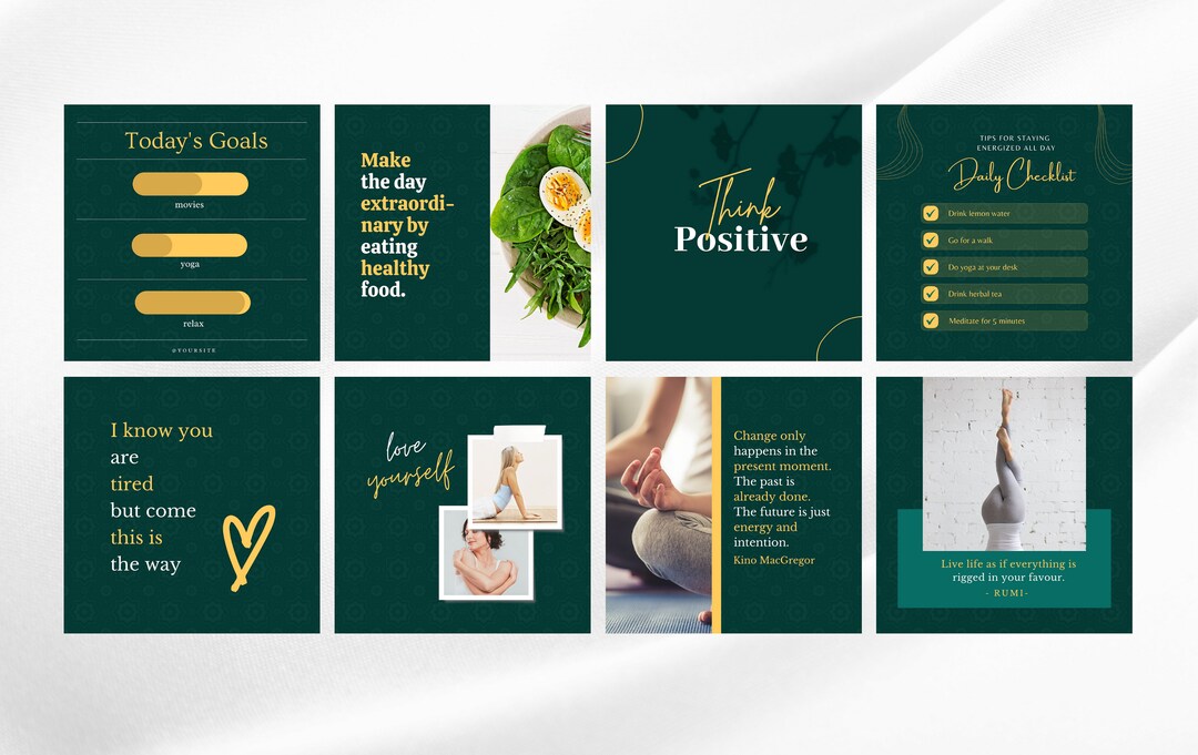 Yoga Coach Templates Canva, Yoga Post Templates, Yoga Instagram ...