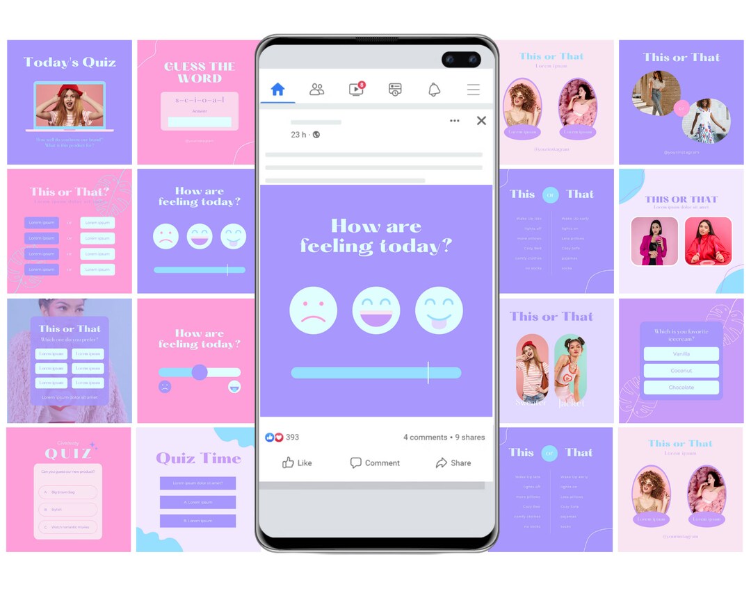 100 Engagement Booster Instagram Templates, Instagram Games, Engagement ...