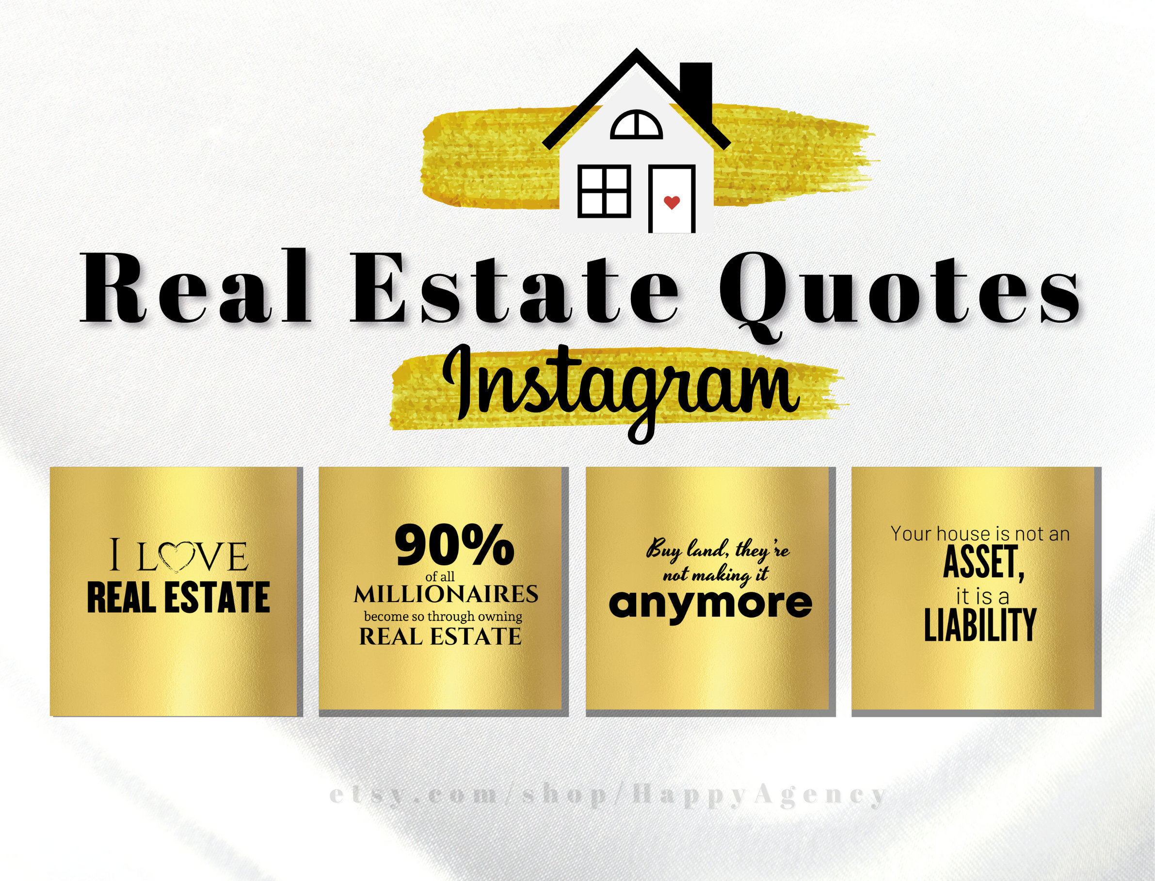 50 Real Estate Quotes Realtor Quotes Realtor Instagram - Etsy