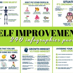 240 Self Care Tips, Mental Health Infographics, Self Help Infographics ...