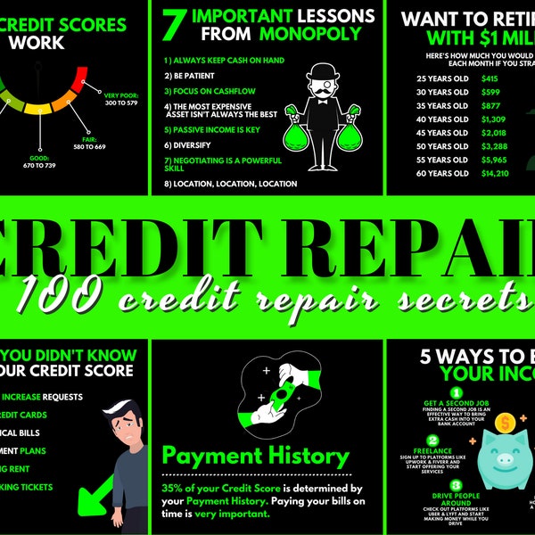 Credit Repair Flyer - Etsy