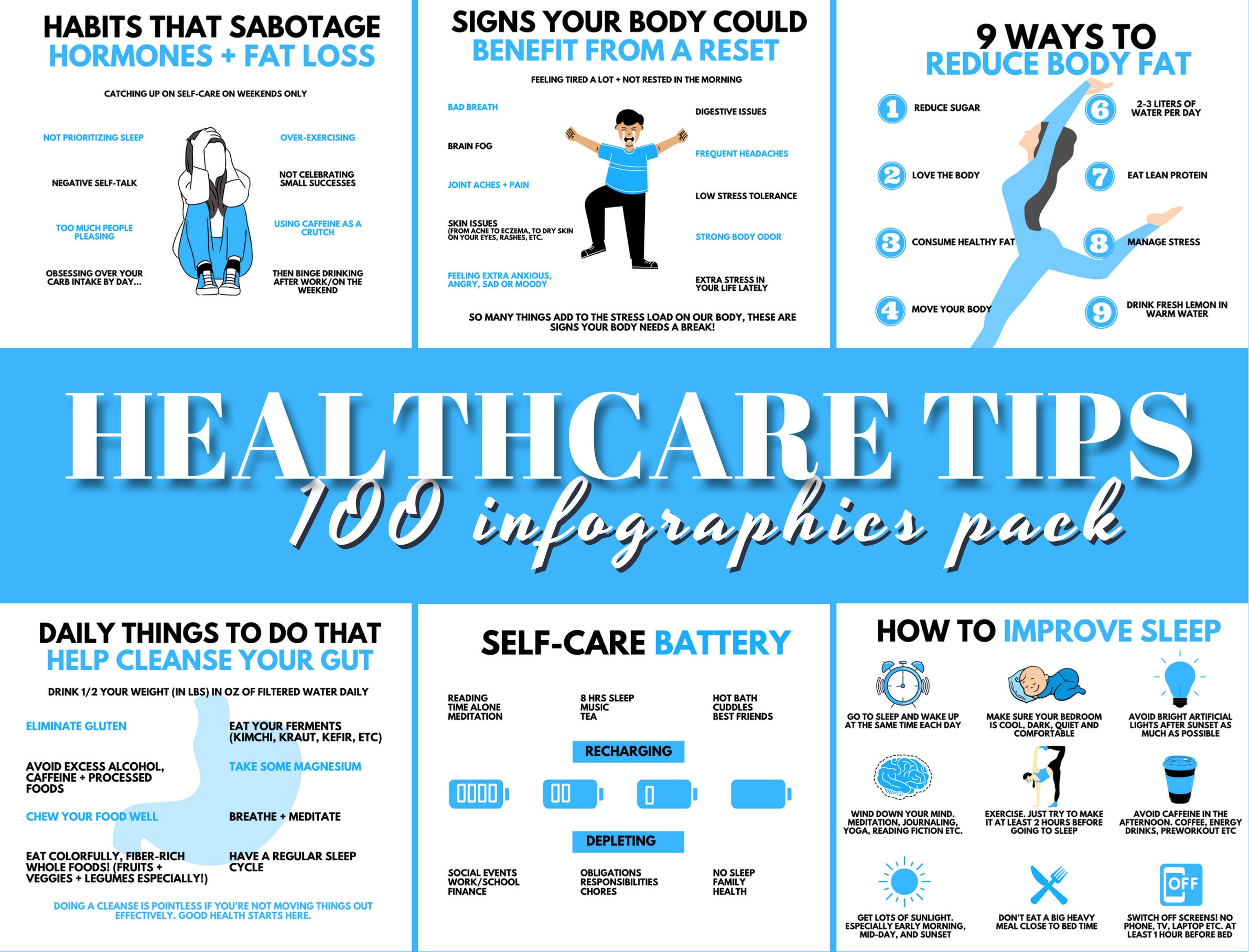 60 Health Infographics Instagram Health Instagram Post | Etsy