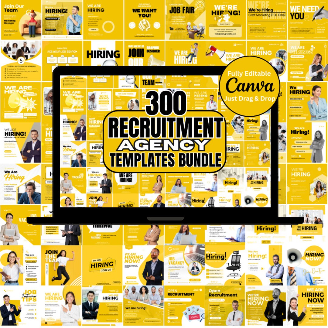Human Resources Instagram Post Ideas, HR Templates Canva, Recruitment ...