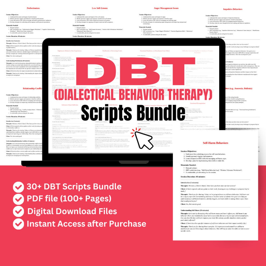 Dialectical Behavior Therapy Scripts, Dbt Therapy Questions, Dbt ...