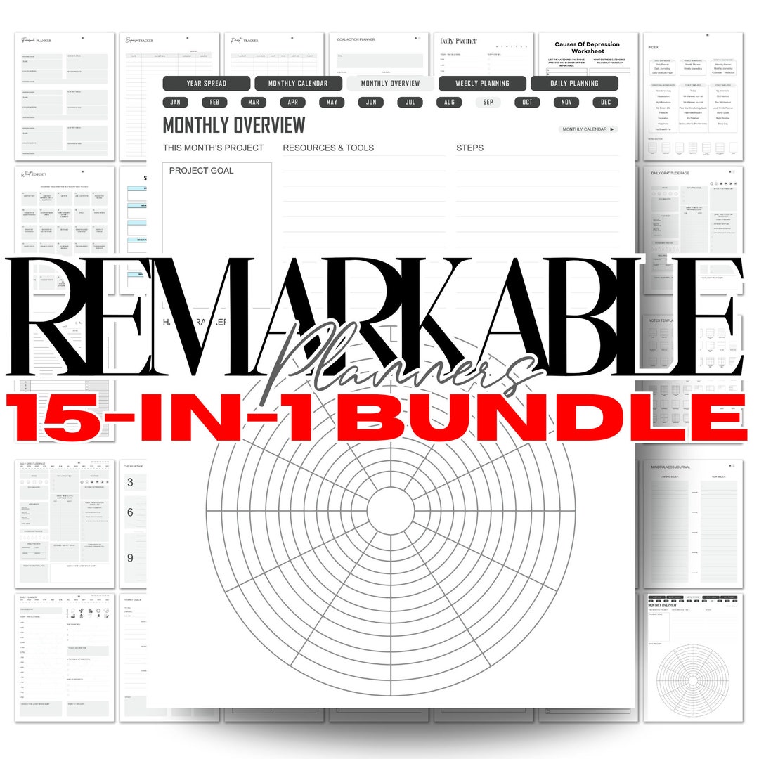 Premium Daily Planner Template for Remarkable Paper Planner, Eink ...