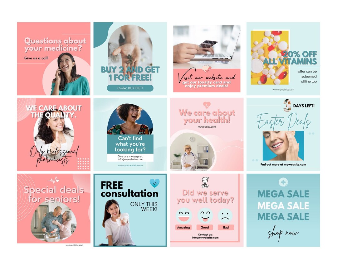 Pharmacist Instagram Post, Pharmacy Social Media Template, Pharmacology ...