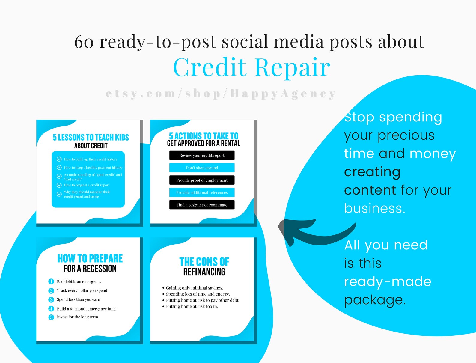 60 Credit Repair Tips Credit Repair Quotes Credit Repair | Etsy
