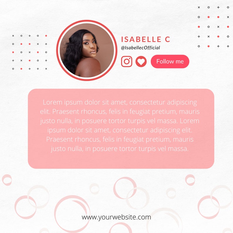 Follow Me Instagram Templates Instagram Templates Canva - Etsy