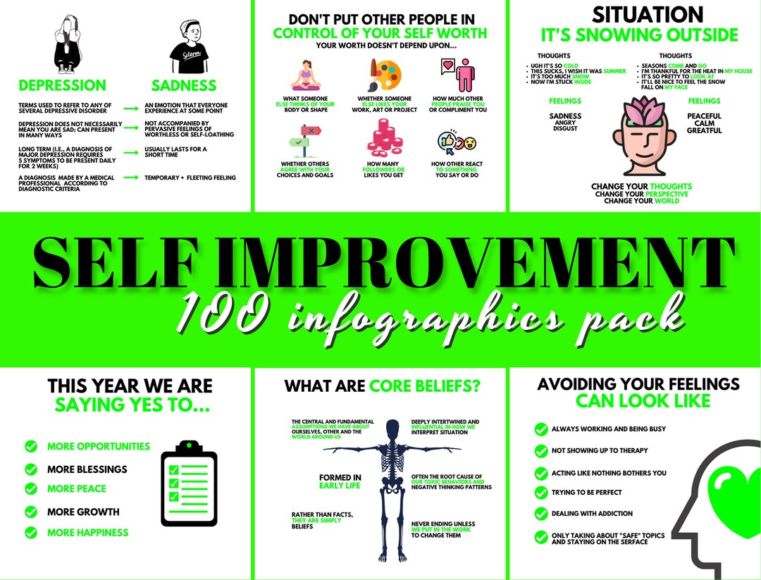 100 Self Help Infographics, Success Infographics, Self Development ...