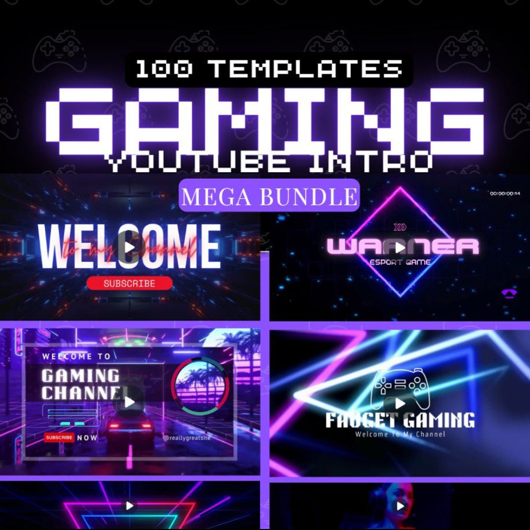 Youtube Intro Animation for Gamers, Youtube Intro for Gamers, Twitch ...