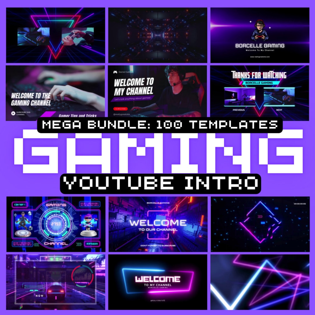 Youtube Gaming Intro, Twitch Gaming Intro, Youtube Gaming Thumbnail ...