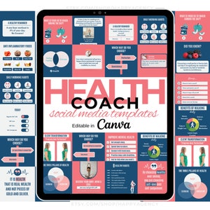 Health Social Media Templates, Health Coach Instagram, Holistic Health ...